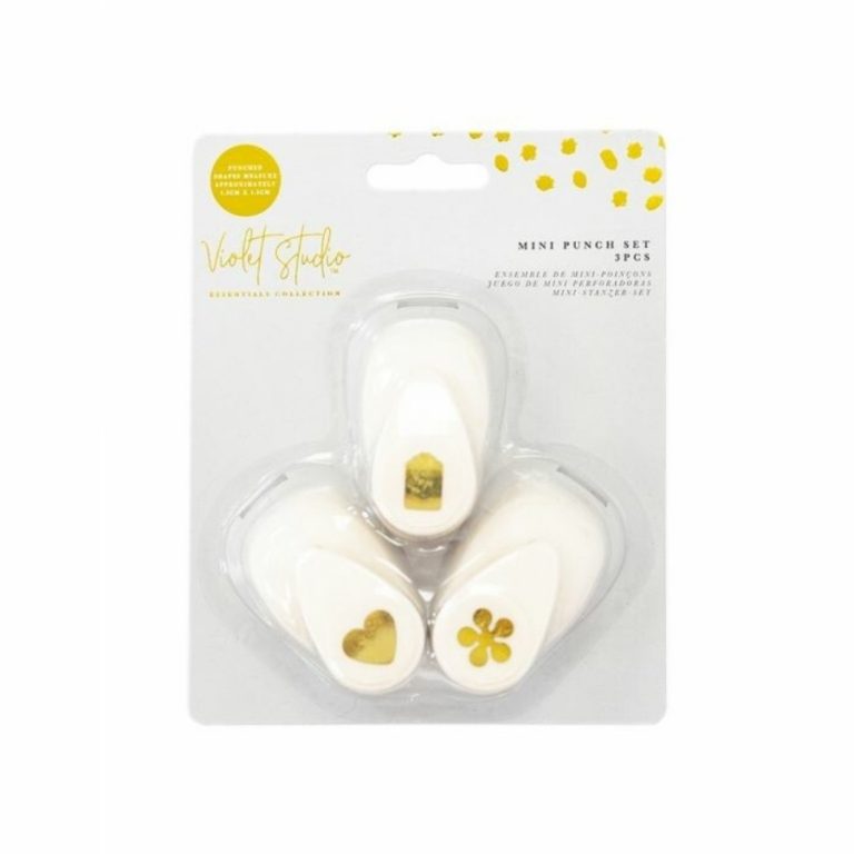 Mini pons set hart, label en bloem - Noor & Zo Hobby webshop